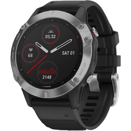 ᐈ Garmin Fenix 6 Silver with Black Band (010-02158-00) - Купити в Apple ...